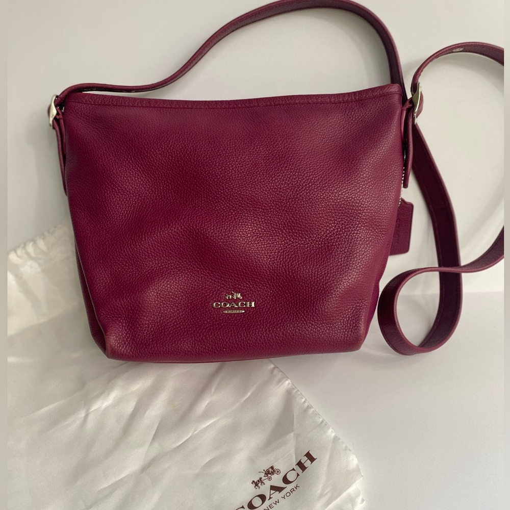 Coach Dufflette Bag - Small Plum Color - Gem
